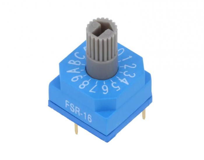 Buy Encoding switch HEX/BCD 16-pos at the right price @ electrokit