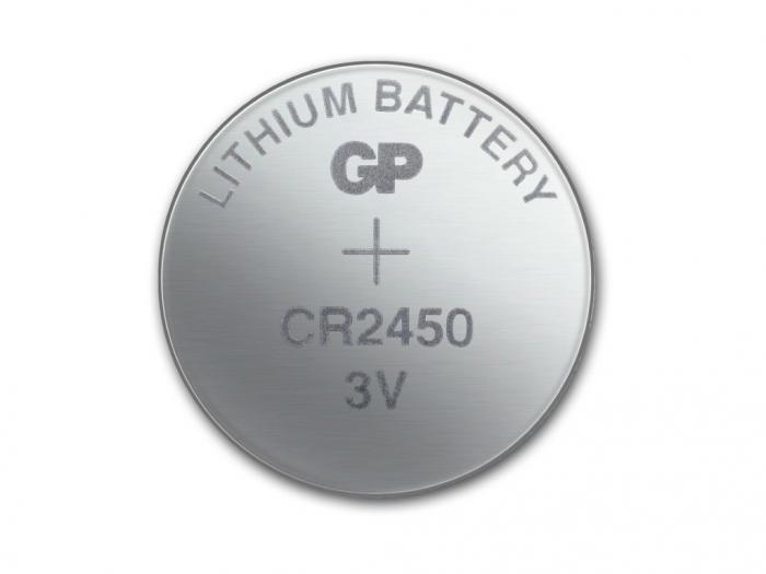 Buy CR2450 battery lithium 3V GP at the right price @ electrokit