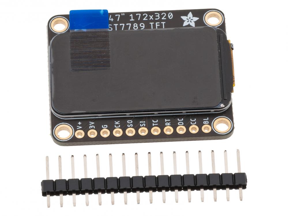 Buy 1.47" 320x172px Color TFT rounded corners at the right price @ electrokit