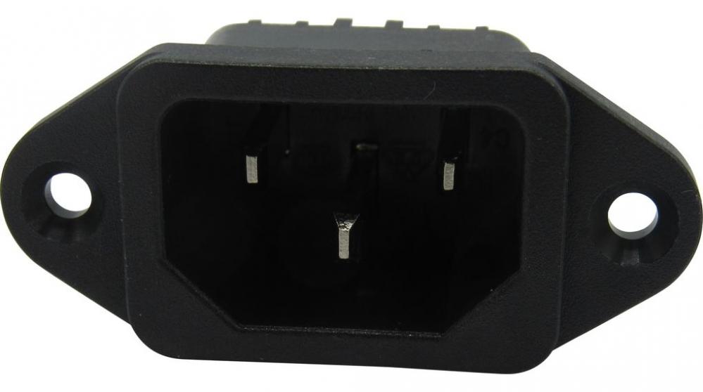 Buy Mains inlet IEC C14 10A 250V at the right price @ electrokit