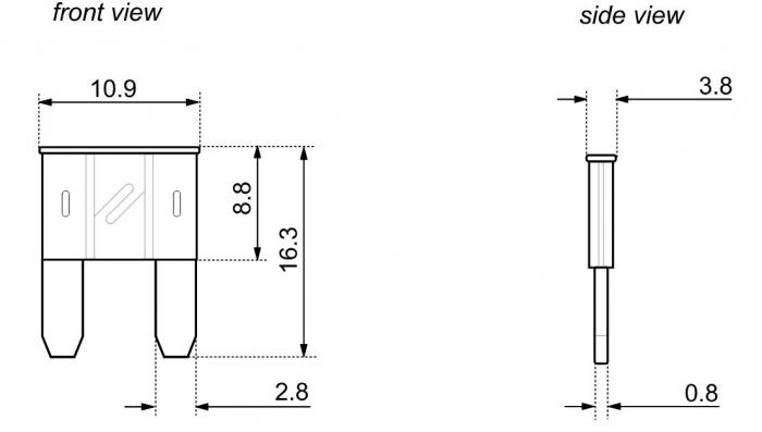 Buy Blade Fuse Assortment MINI ATM 100 pcs at the right price @ electrokit