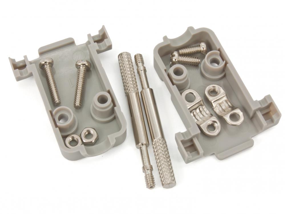 Buy Plastic cover for D-SUB 9-p (HD15p) w. thumbscrews at the right ...