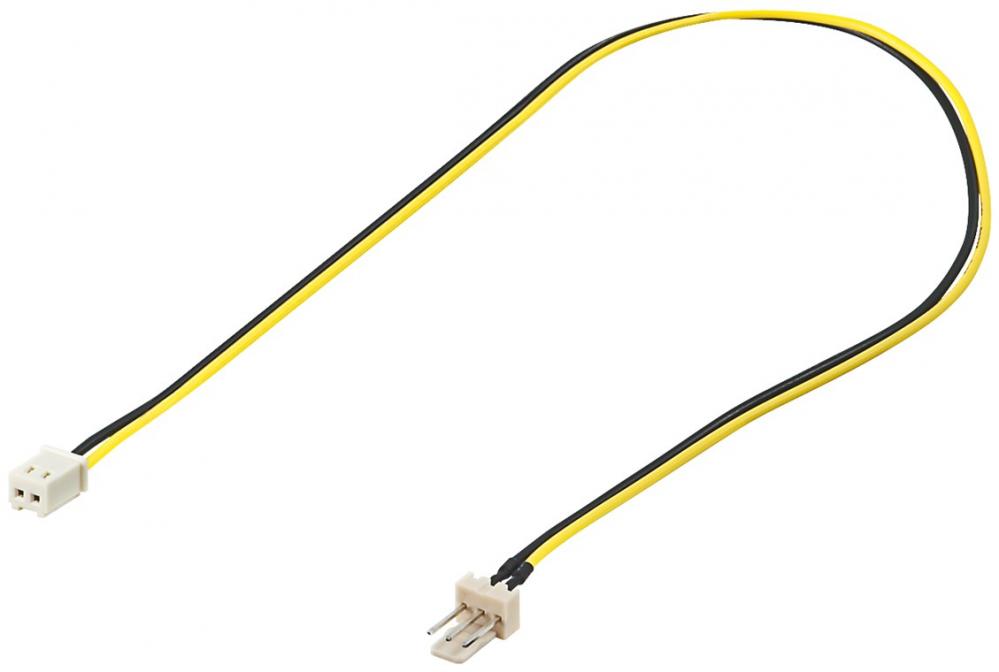 Buy Adapter cable PC fan 3-pin male to 2-pin female 0.3m at the right ...