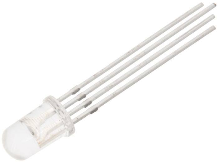 Buy LED RGB 5 mm clear common cathode at the right price @ electrokit