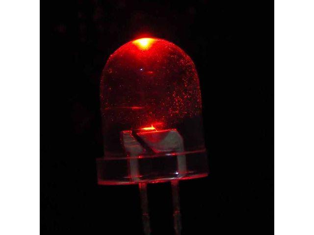 Buy LED Red 2.3V 8mm 10000mcd Clear 30deg at the right price @ electrokit