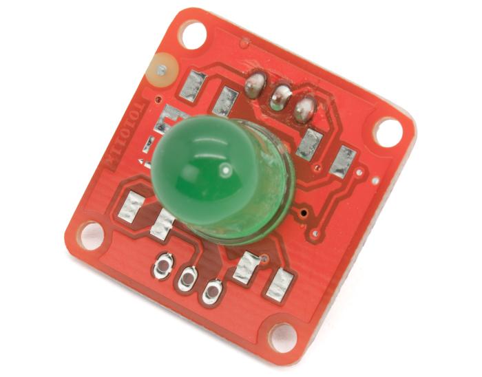 Buy TinkerKit LED module 10mm green at the right price @ electrokit