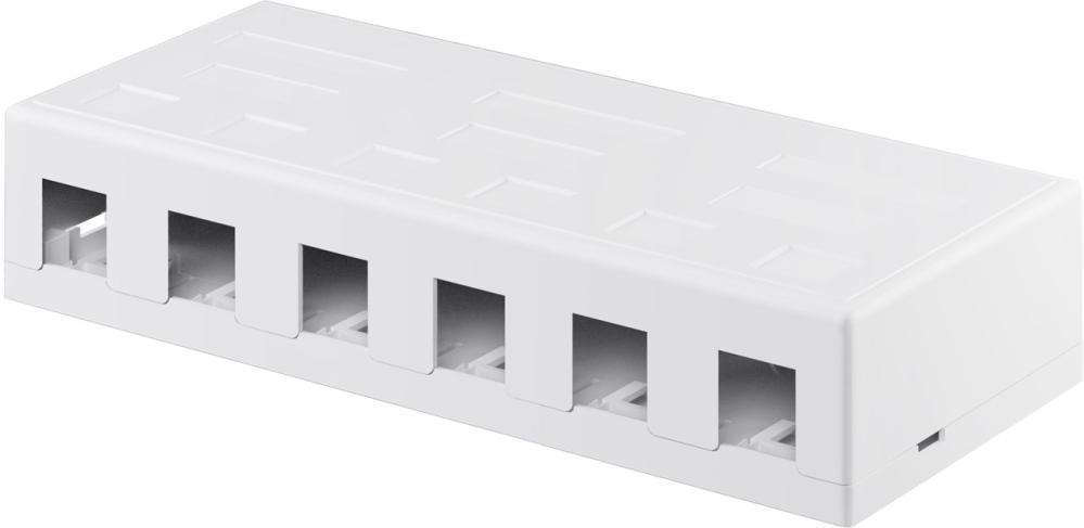 Köp Väggbox för 6x Keystone modul till rätt pris @ electrokit