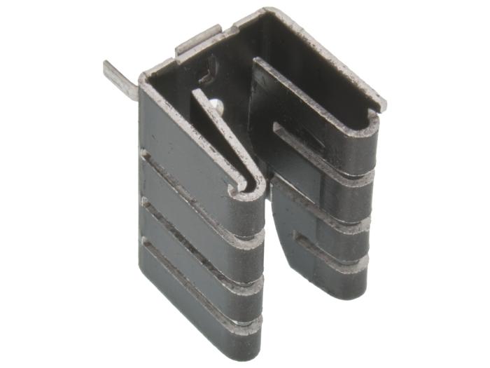 Buy Heatsink TO-220 19.5x13x13mm clamp at the right price @ electrokit