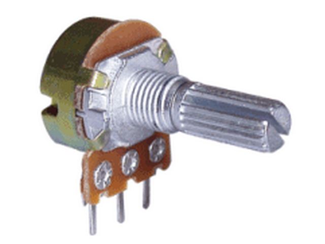 Köp Pot 200kohm lin PCB (B200K) till rätt pris @ electrokit