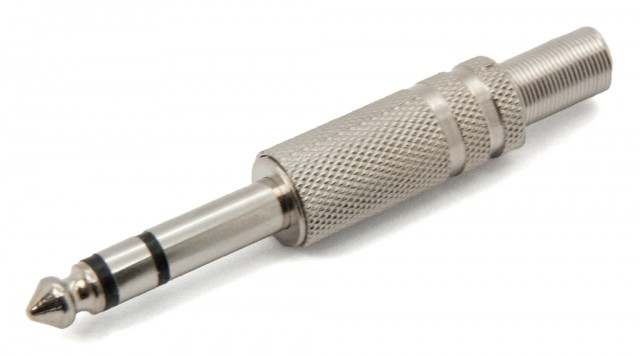 Buy 6.3mm plug metal stereo at the right price @ electrokit