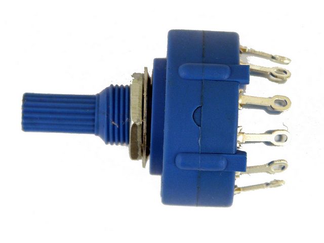 Buy Rotary switch 5 pos 2 poles at the right price @ electrokit
