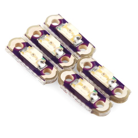 Buy LilyPad LED micro yellow 5-pack at the right price @ electrokit