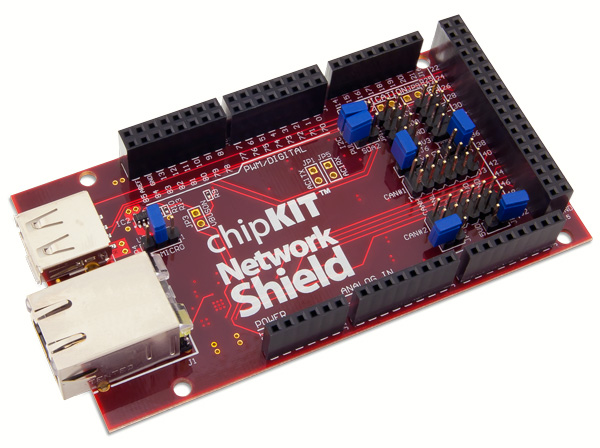 Buy chipKIT Network Shield at the right price @ electrokit