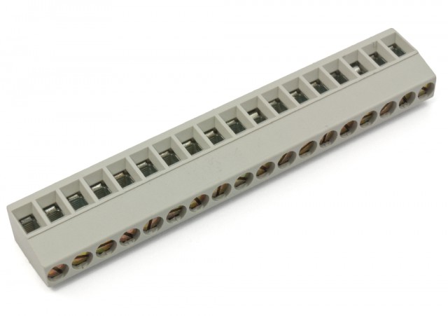 Köp Skruvplint 5mm 18-pol till rätt pris @ electrokit