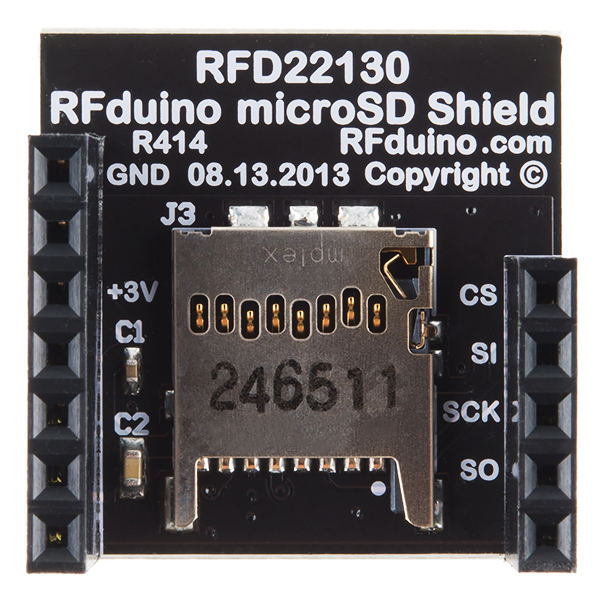 Köp RFDuino - MicroSD Shield till rätt pris @ electrokit