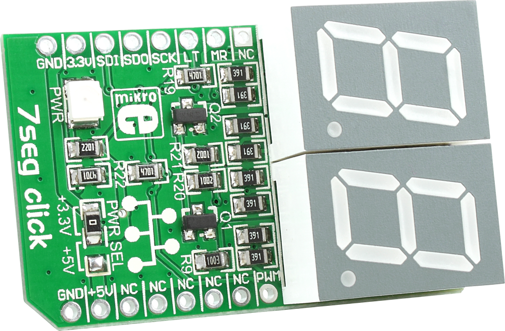 Buy 7seg click at the right price @ electrokit