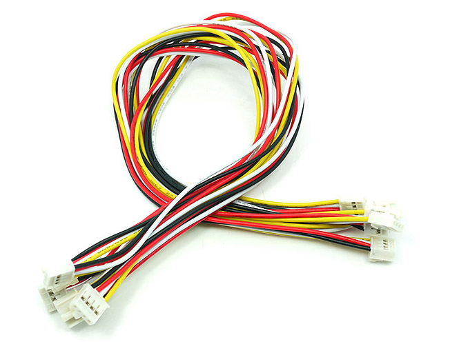 Buy Cable set Grove 4-pin 30cm - 5-pack at the right price @ electrokit