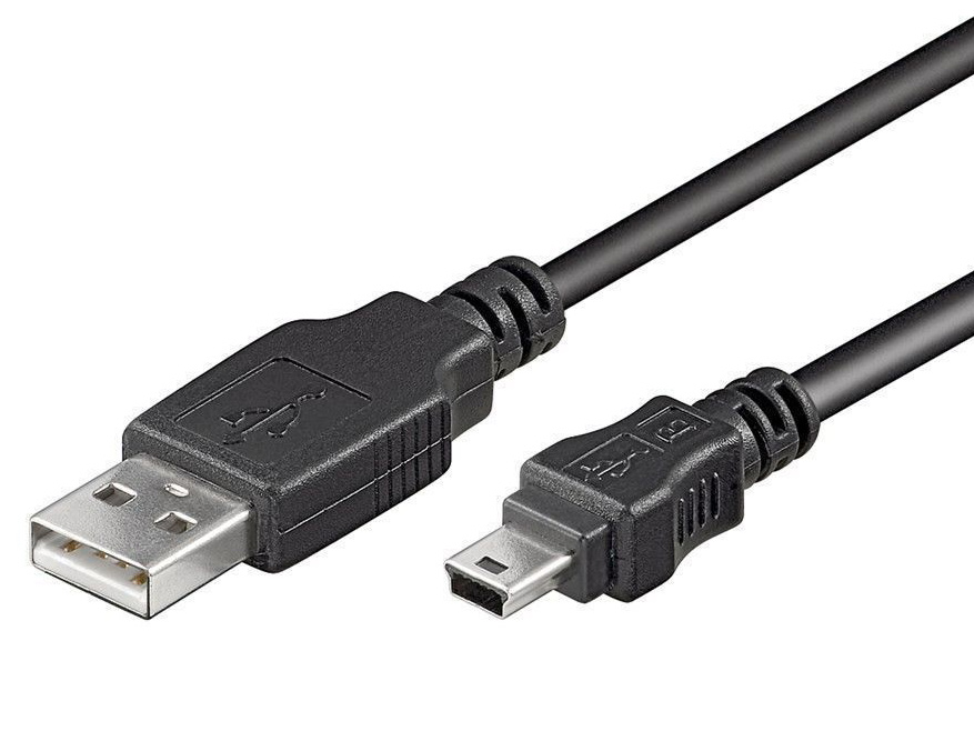 Buy USB-cable A-male - mini B male 3m 5-pin at the right price @ electrokit