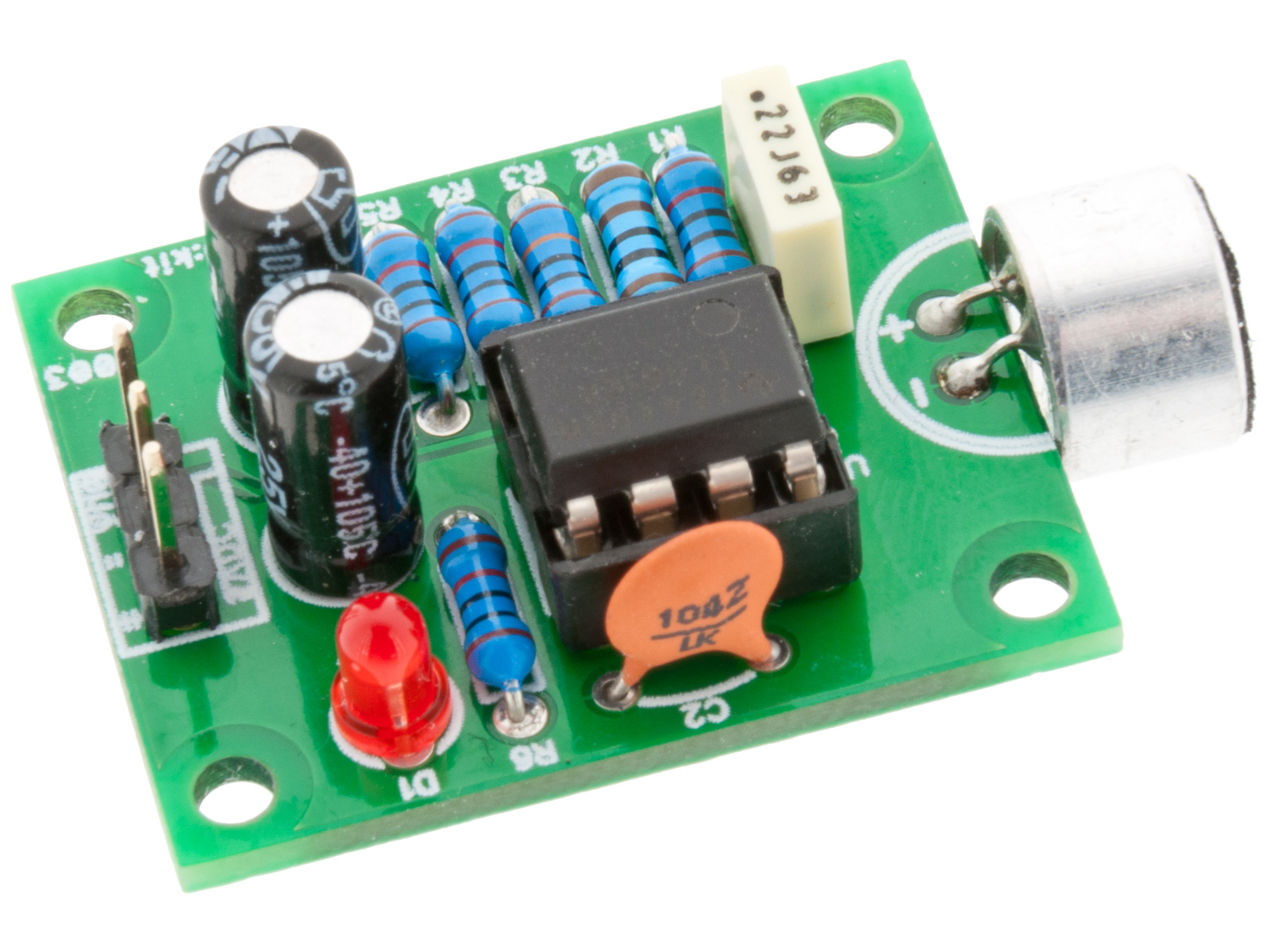 Buy Amplifier for electret microphone EK022 at the right price @ electrokit
